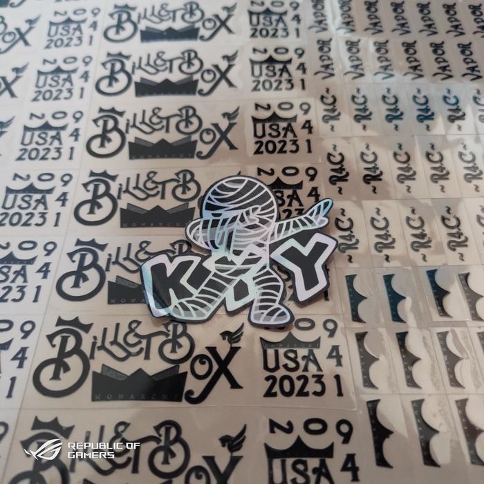 Jual Stiker BB / Sticker BilletBox Premium - Black, Inner Set - Kota ...