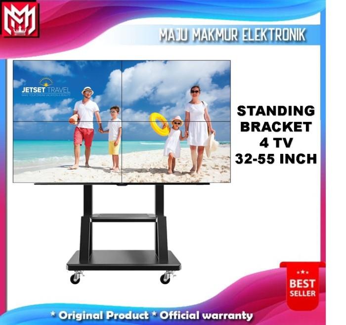 Jual bracket braket breket bracket Lantai Stand Standing 4 TV - Jakarta ...