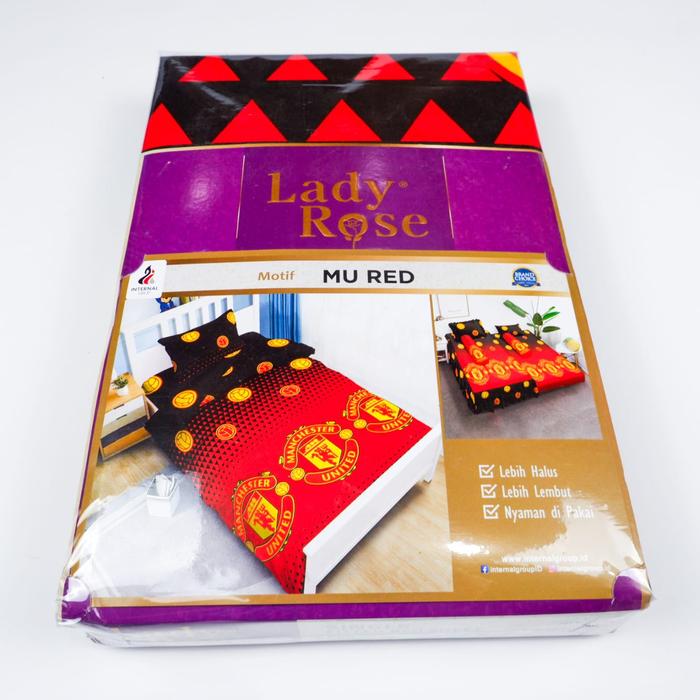 Jual Sprei Internal Lady Rose Single 120 x 200 - Motif MU Red - Kota ...