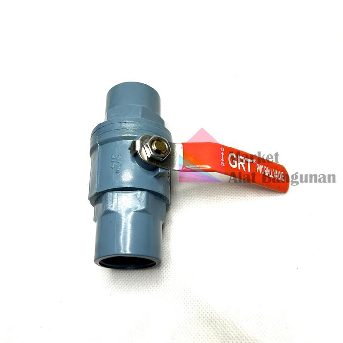 Jual Ball Valve PVC Gagang Besi 3/4 Inci / Stop Kran Pipa Ballvalve PVC 3/4 - Kab. Bandung Barat ...