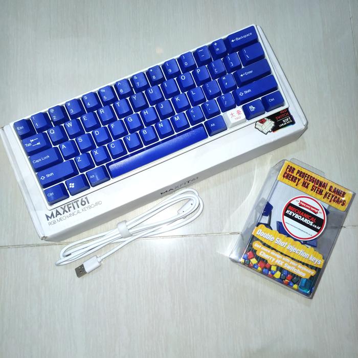 Jual Fantech Keyboard Maxfit 61 Maxfit61 Jwick Yellow TaiHao Keycaps ...