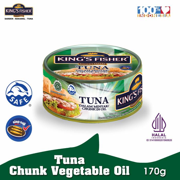 Jual King's Fisher Tuna dalam Minyak Nabati Tuna in Oil Daging Tuna ...