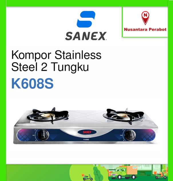 Jual SANEX K-608 S Kompor Gas 2 Tungku (Stainless Steel) - Jakarta Selatan - Nusantara Perabot ...