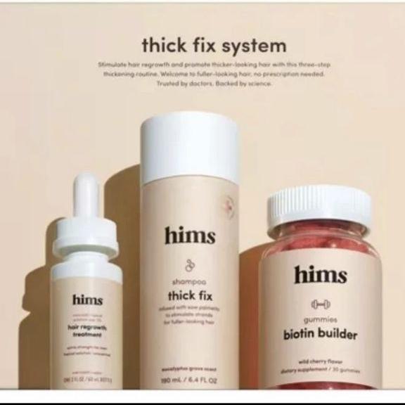 Jual Hims Thick Fix System, Total Hair Package to Supports Hair Growth ...