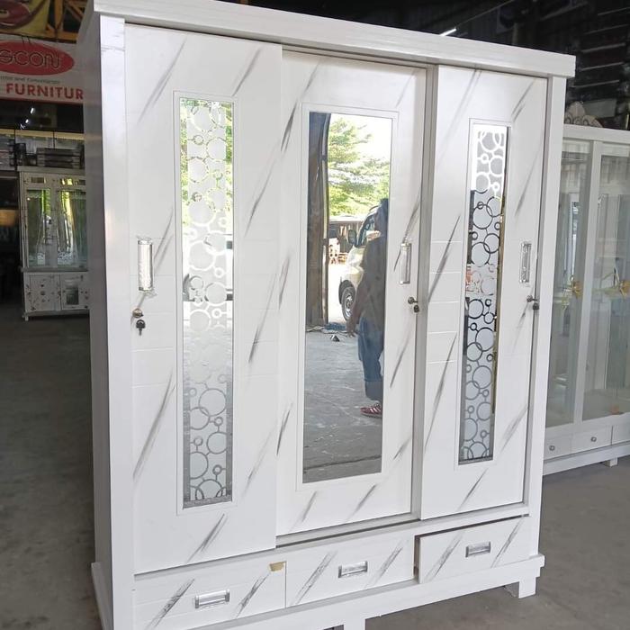 Jual Lemari Pakaian Slide Bloktik - Jakarta Selatan - Calvin Furniture ...