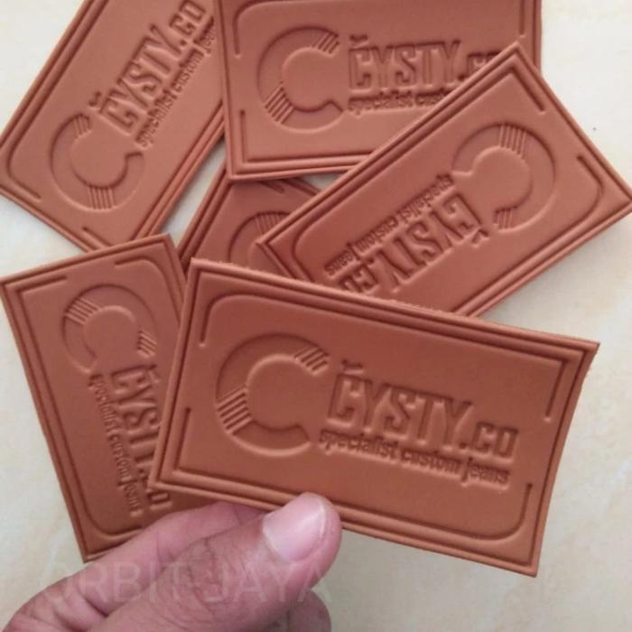 Jual custom label kulit sentetis emboss - Kota Surabaya - ORBIT-JAYA ...