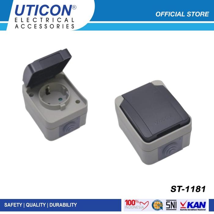 Jual Uticon ST-1181 Stop Kontak Tempel Outbow Luar Ruangan - Kab ...