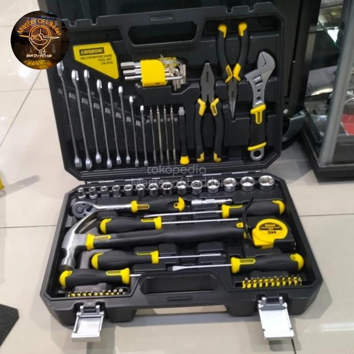 Promo toolkit 78 box set tool kit ORIGINAL Krisbow Kotak Perkakas ...