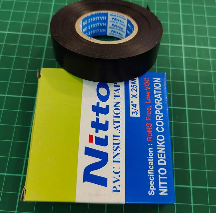 Jual Isolasi Nitto / Isolasi Listrik Nitto Hitam Merah Biru Kuning ...