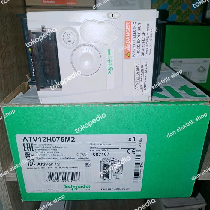 Jual INVERTER SCHNEIDER ATV12H075M2 0,75 kW 220v 1Phase - Jakarta Pusat ...