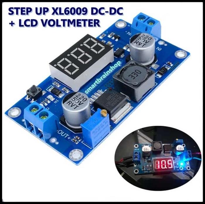 Jual Step Up XL6009 + Voltmeter / XL 6009 Boost Converter HW-128 ...
