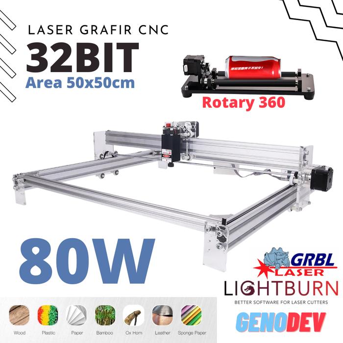 Jual Mesin Laser Grafir Area 50x50cm CNC Cutting & Engraving 32Bit - 5500mW - Kab. Tangerang ...