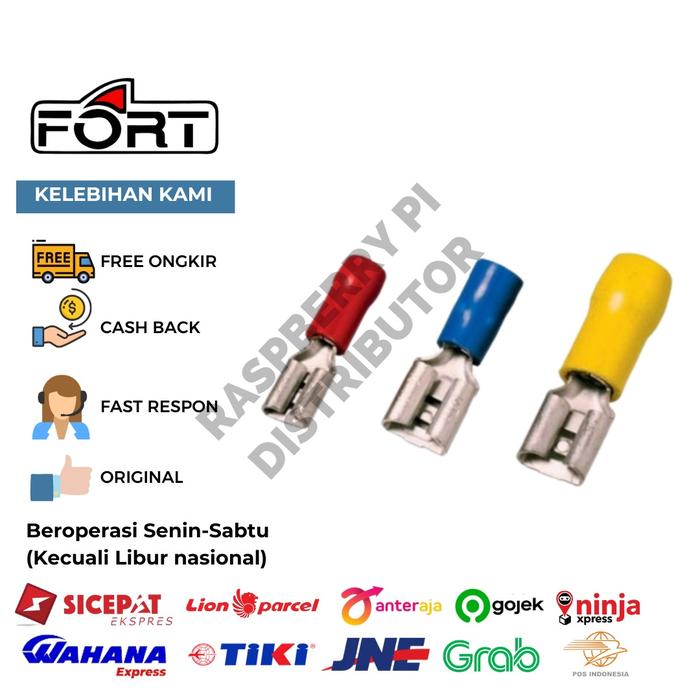 Jual FORT FDD-2-250 Skun Gepeng Female - Skun Kabel Cewek - Socket ...