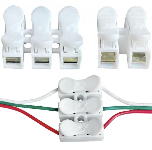 Jual CH-3 Self Locking Electrical Cable Connector 3 Pin Quick Lock 3p ...