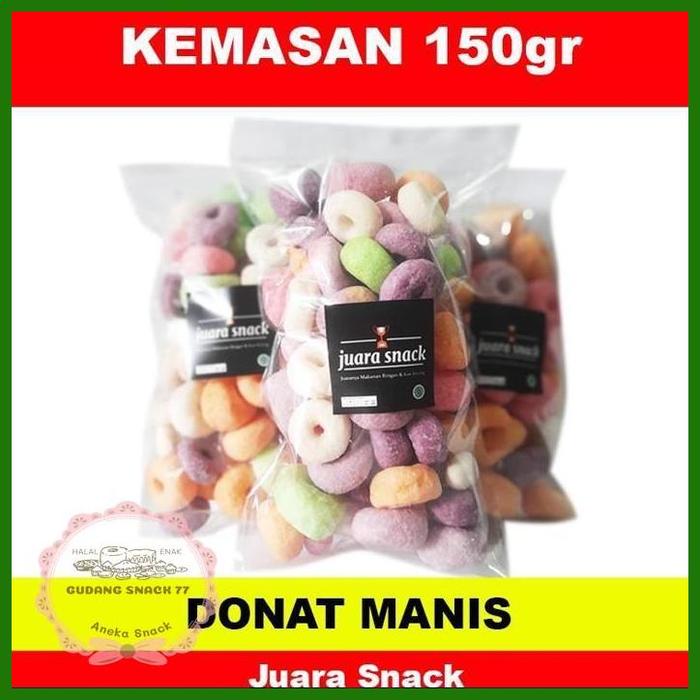 Jual Makanan Ringan Donat Manis 150gr Juara Snack - Kab. Purworejo ...
