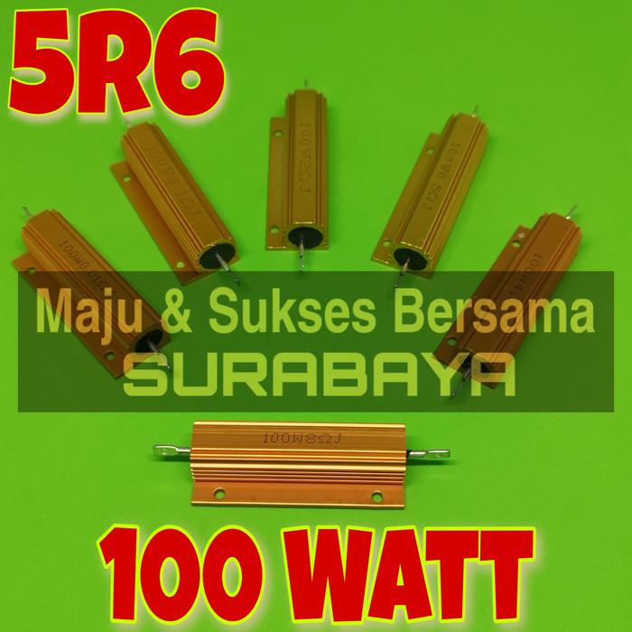Jual Resistor 100W 5R6 5.6R 5.6 Ohm Wirewound Dummy Load Shunt 100 Watt ...