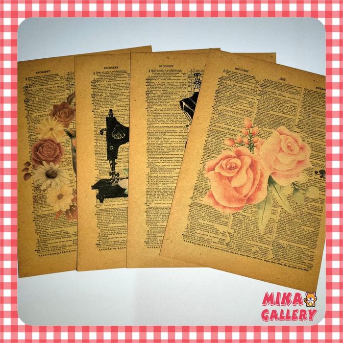 Jual Kertas Scrapbook Paper Kraft Deco Journal Bujo Catatan ...