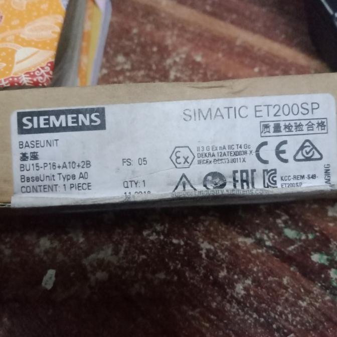 Jual 6Es7193-6Bp20-0Ba0 Simatic Et 200Sp Type A0-Bu15-P16+A10+2B ...