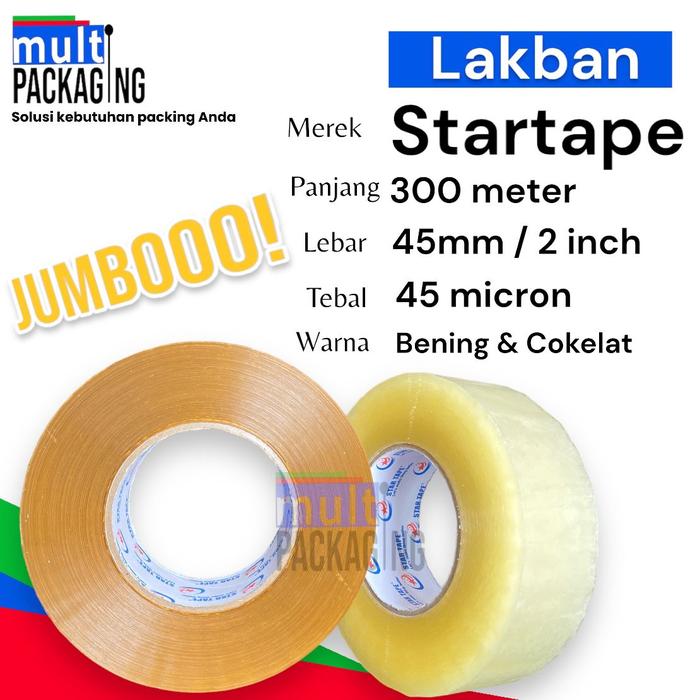 Jual Lakban Jumbo 45mm x 300 m x 45 micron|Lakban Jumbo 2 inch (Box ...