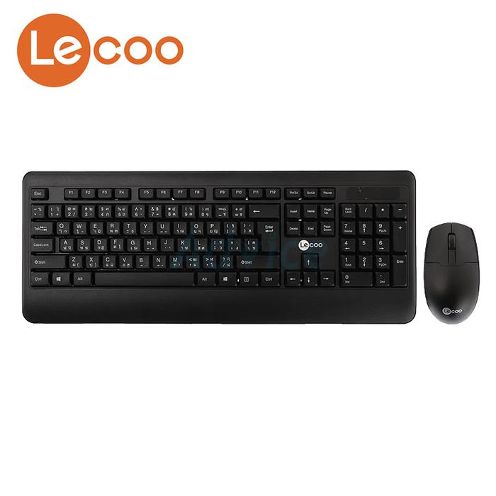Jual LENOVO LECOO WIRELESS KEYBOARD MOUSE KW202 *Tidak berisik * Empuk ...