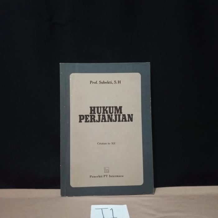 Jual HUKUM PERJANJIAN - PROF. SUBEKTI. S.H. - Kota Depok - Gubuk Buku ...