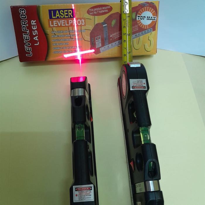 Jual Waterpas Laser Dan Meteran / Penggaris Laser Horizontal Vertical ...