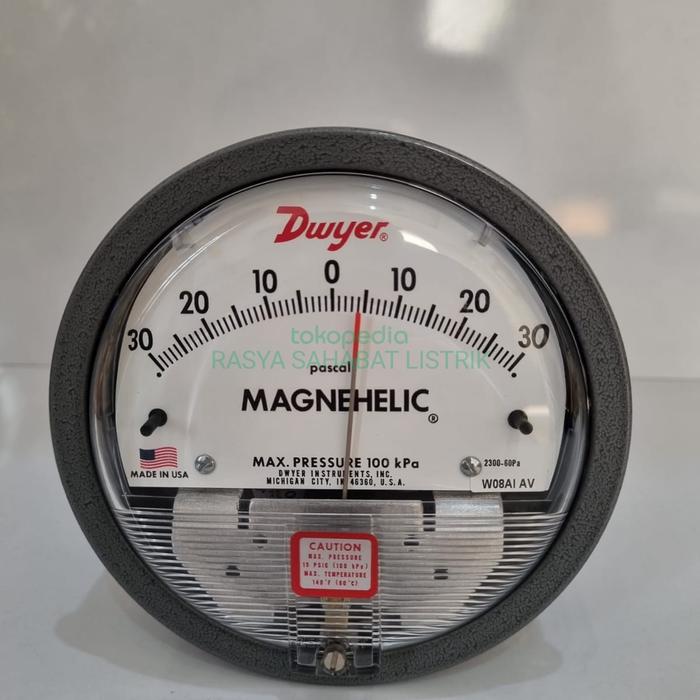 Jual DWYER MAGNEHELIC 30 0 30 (2300-60PA) DIFFERENTAL PRESSURE GAUGE - Jakarta Pusat - RASYA ...