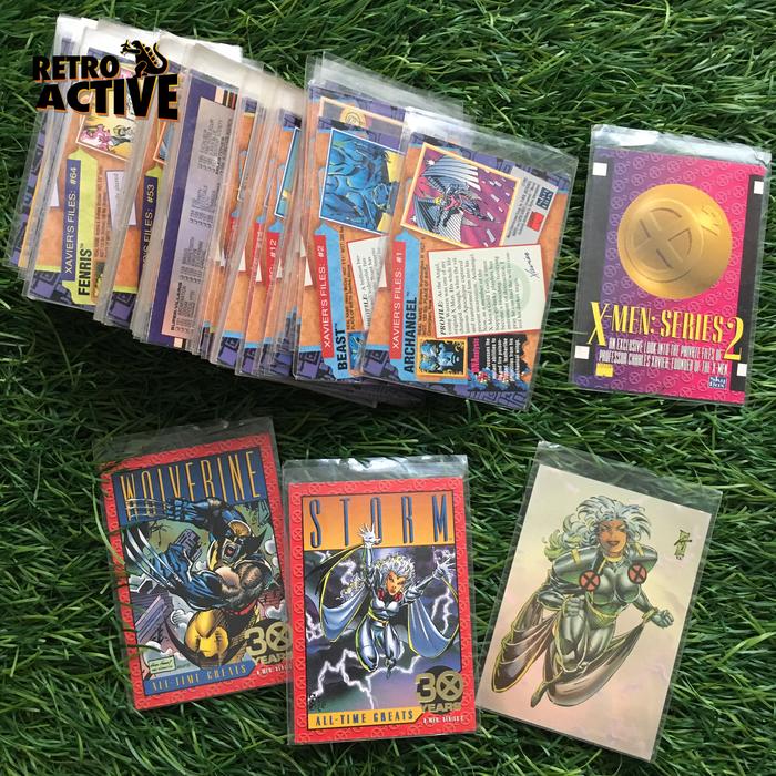 Jual complete x-men series 2 trading card xaviers files original sky ...