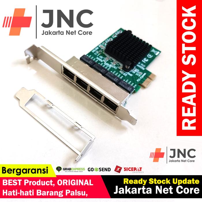 Jual Lan Card 4 Port Ethernet Quad RJ45 Gigabit Mikrotik Pfsense ...