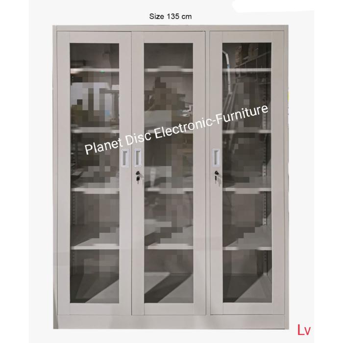 Jual Lemari File plat besi 135cm pintu kaca Lemari Document - Kota ...