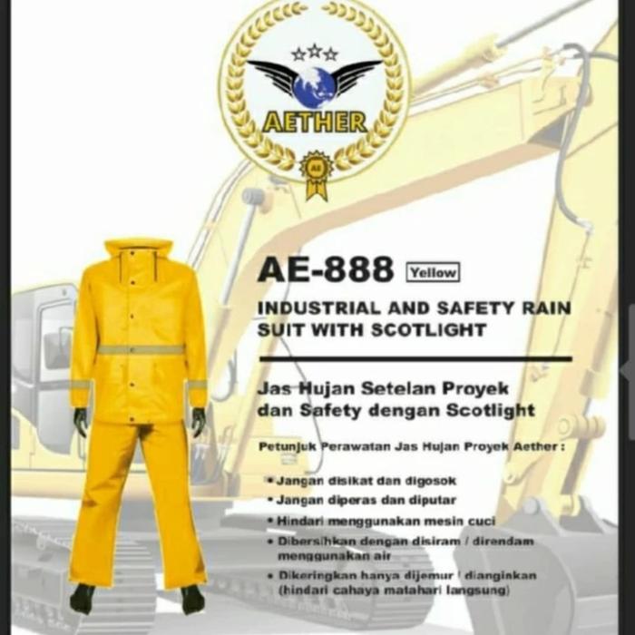 Jual Jas Hujan Aether AE-888 Yellow Original - Jakarta Barat - PT.Satria Saftindo | Tokopedia