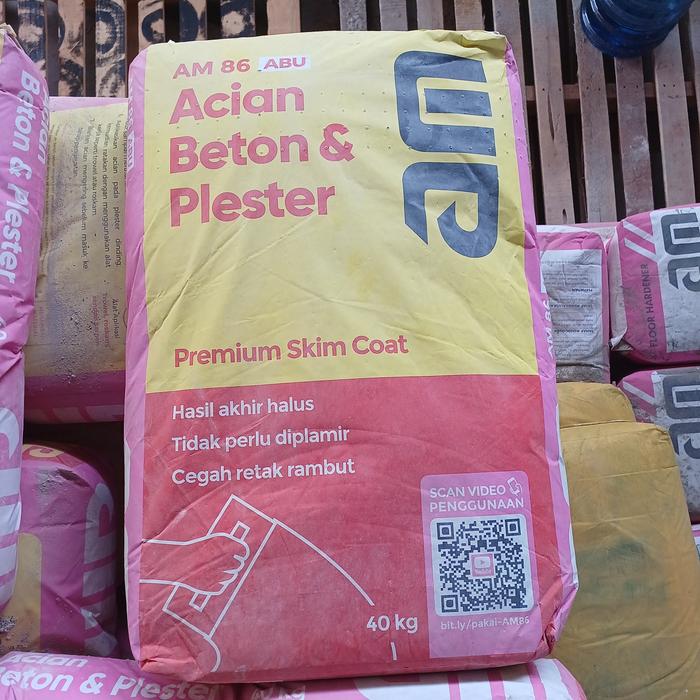 Jual semen mortar Am 86 premium skimcoat/acian premium 40kg - Kota ...