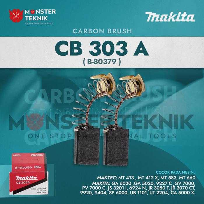 Jual Carbon Brush Makita B-80379 Arang CB-303A Maktec carbonbrush CB ...