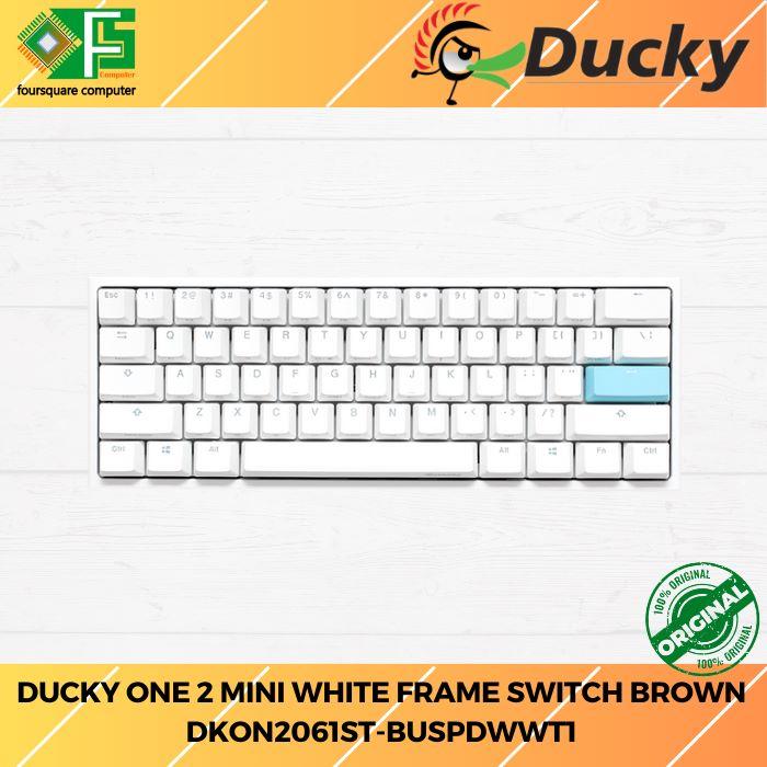 Jual Mechanical Keyboard Ducky One 2 Mini White Frame Switch Brown ...