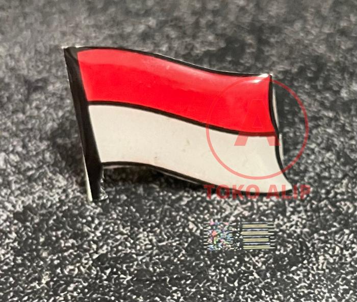 Jual Pin Bendera Merah (B) - Putih Fiber Pin Merah Putih Pin Merah ...