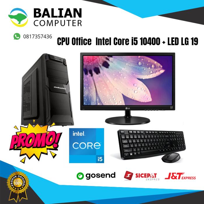 Jual Komputer/PC Office Core i5 gen 10, Ram 8GB, SSD + HDD, LED LG 19in ...
