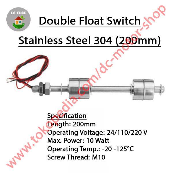 Jual Double Float Switch Dual Ball Stainless Steel Water Level Sensor ...