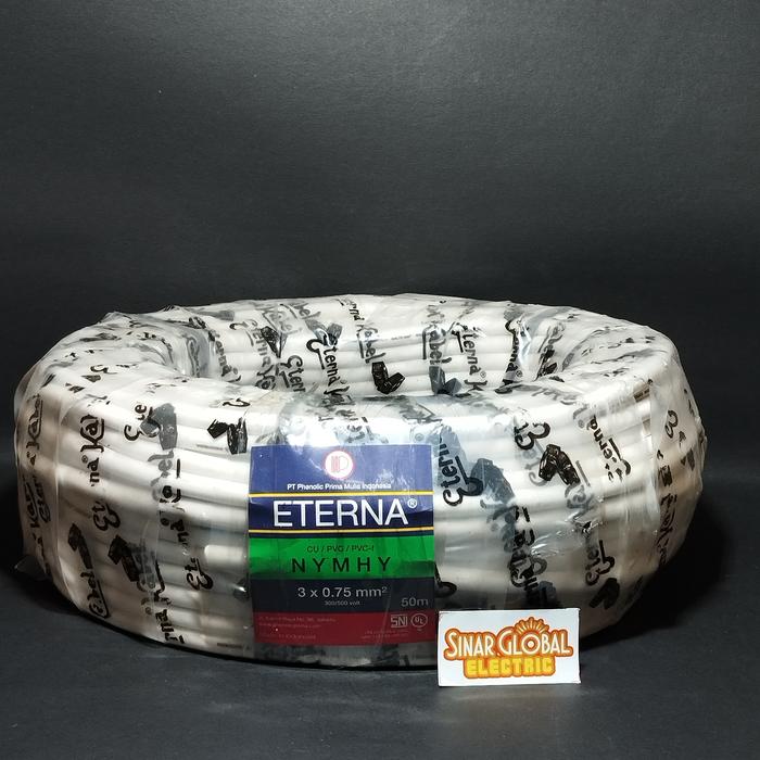 Jual Kabel listrik serabut Nymhyo 3x0,75 ETERNA ( ecer per 1 meter ) - Kab. Sleman - Sinar ...