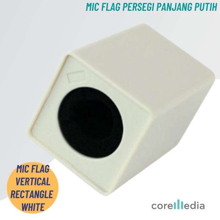 Promo Mic Flag Vertical Rectangle White - Mic Flag Persegi Panjang ...