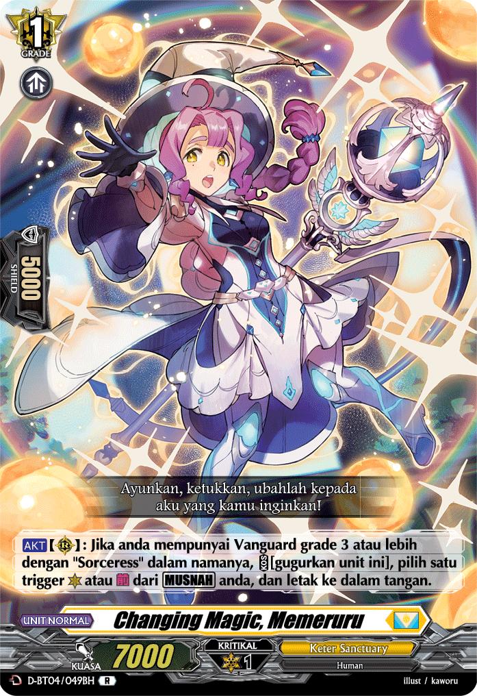 Jual Changing Magic, Memeruru (R) | D-BT04 | Bahasa Vanguard - Jakarta Barat - Carttu | Tokopedia