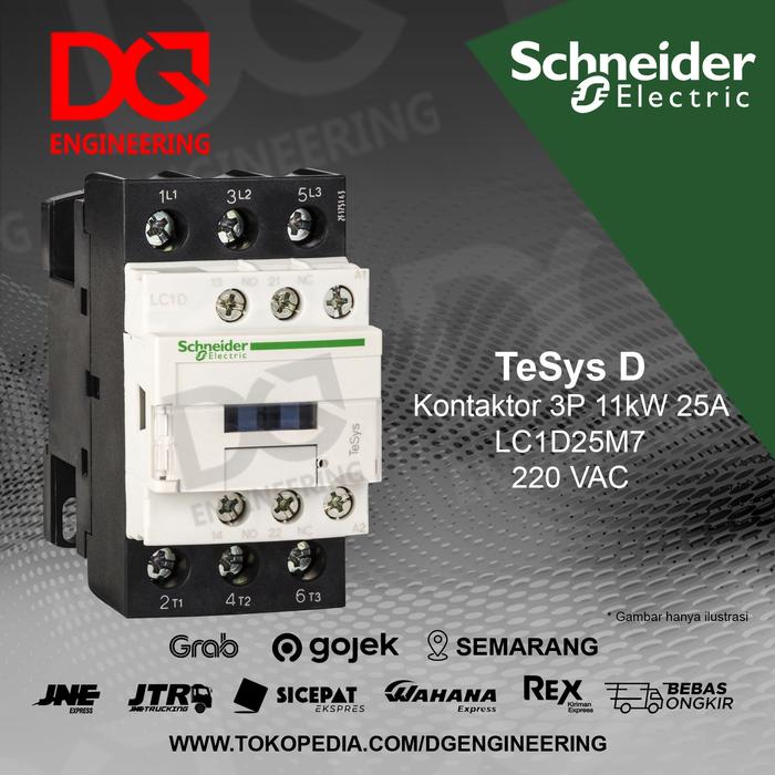 Jual Schneider LC1D25M7 Contactor Putih 220 VAC - Kota Semarang - DG Engineering | Tokopedia