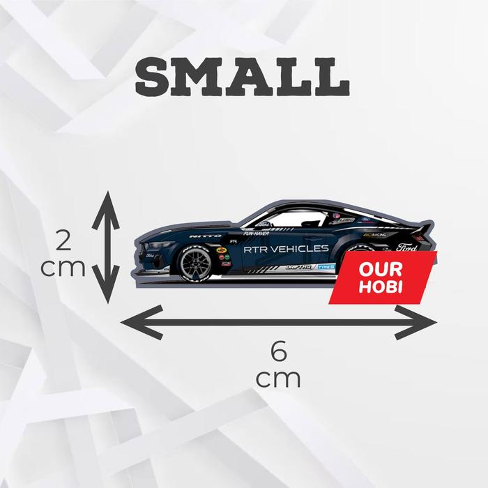 Jual Sticker Drift Mustang RTR Adam LZ Formula Drift - Small, Warna ...