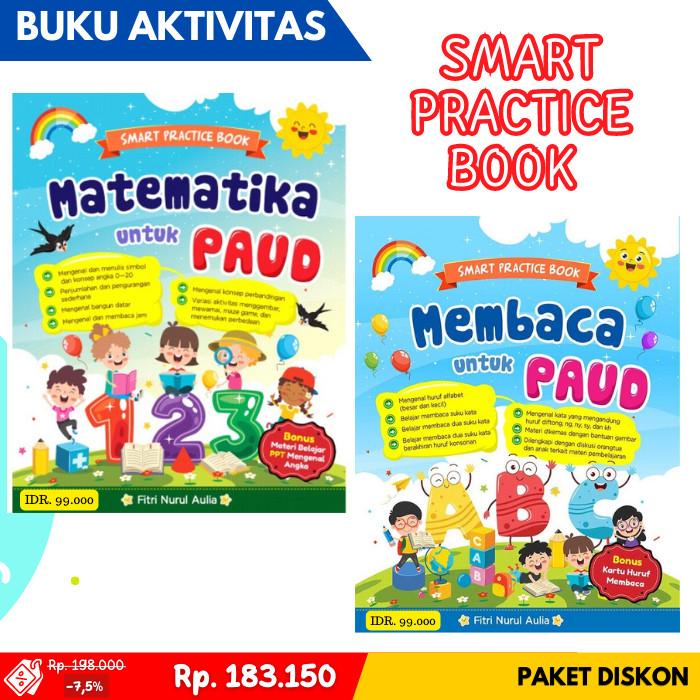 Jual BUKU ANAK-SMART PRACTICE BOOK MEMBACA UNTUK PAUD&MATEMATIKA UNTUK ...