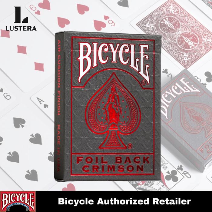 Jual Kartu Remi Bicycle Metalluxe Red Foil Back Cobalt Playing Cards ...
