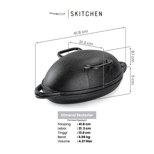Jual Brisbane Bread Pan By Skitchen/kitchenware Besi Cor Cast Iron ...