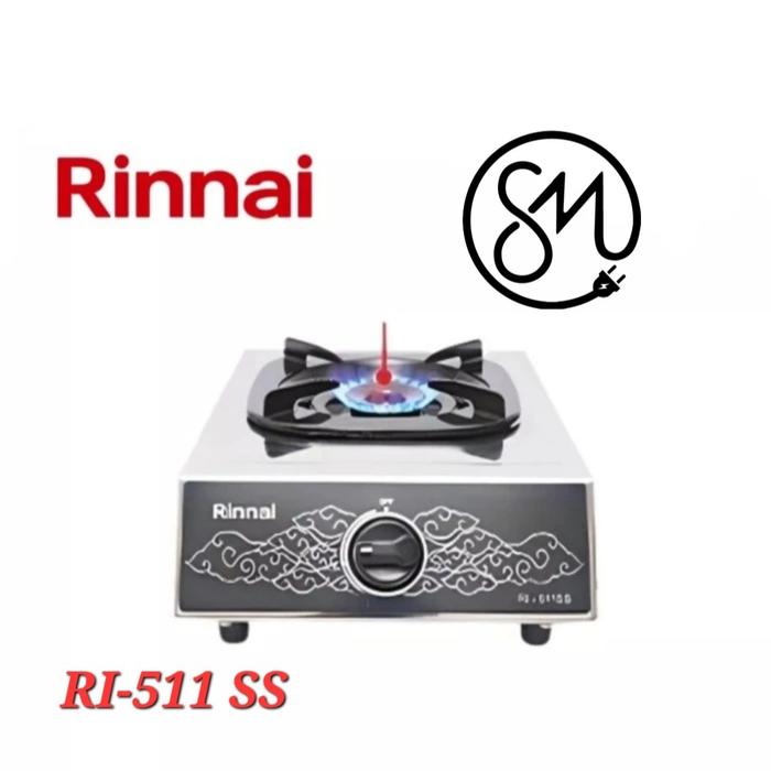 Jual Kompor Gas 1 tungku Rinnai RI-511SS Stainless batik RI511SS RI 511 ...