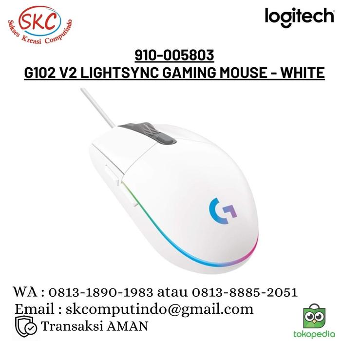 Jual Logitech 910-005803 G102 V2 Lightsync Gaming Mouse - White - Jakarta Barat - Sukses Kreasi ...