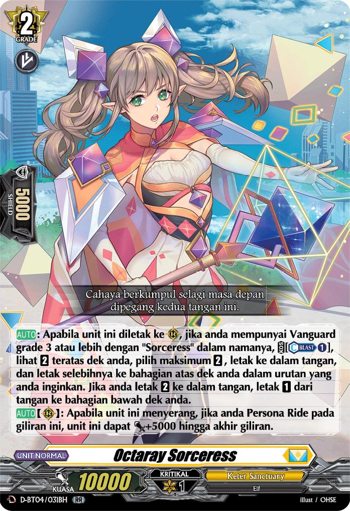 Jual Octaray Sorceress (RR) | D-BT04 | Bahasa Vanguard - Jakarta Barat - Carttu | Tokopedia