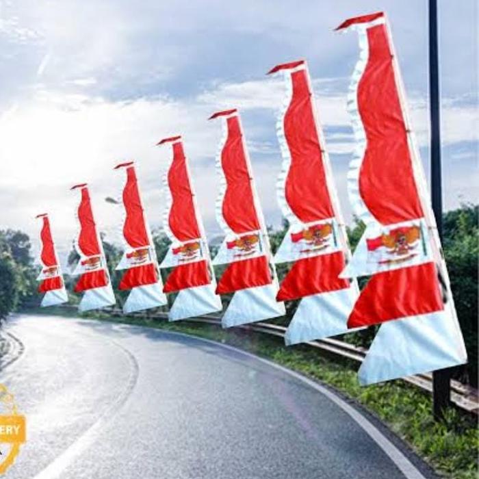 Jual grosir layar bendera Indonesia merah putih gambar Soekarno 3 meter ...