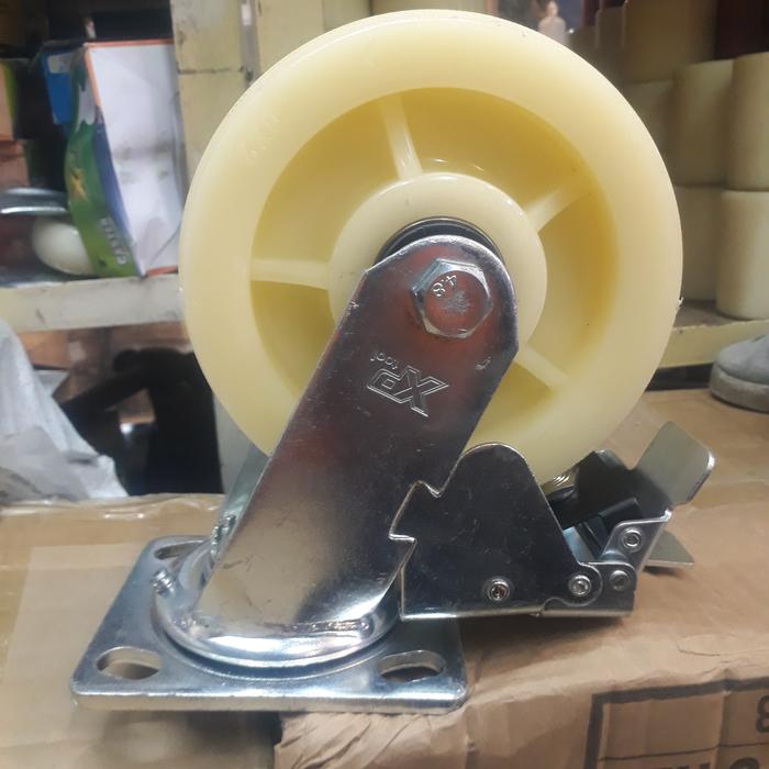 Jual RODA NYLON HEAVY DUTY 6"INCH (HIDUP/PUTAR+REM) - Jakarta Barat ...